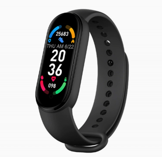 Фитнес-браслет Smart bracelet 9, черный, водонепроницаемый 50 м