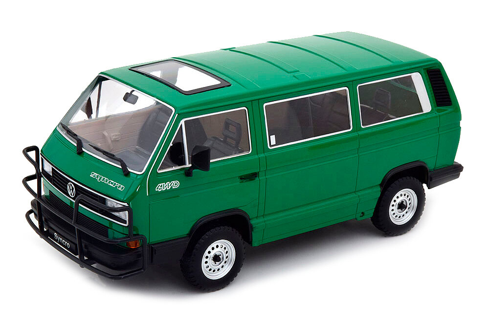 Модель коллекционная KK-SCALE Vw volkswagen bus T3 syncro hunting car 1987 green / фольксваген Т3 синхро