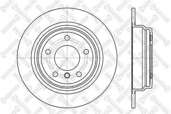6020-1537-SX Диск тормозной BMW E39 2.0-2.5TD M47/M51/M52/M54 95-