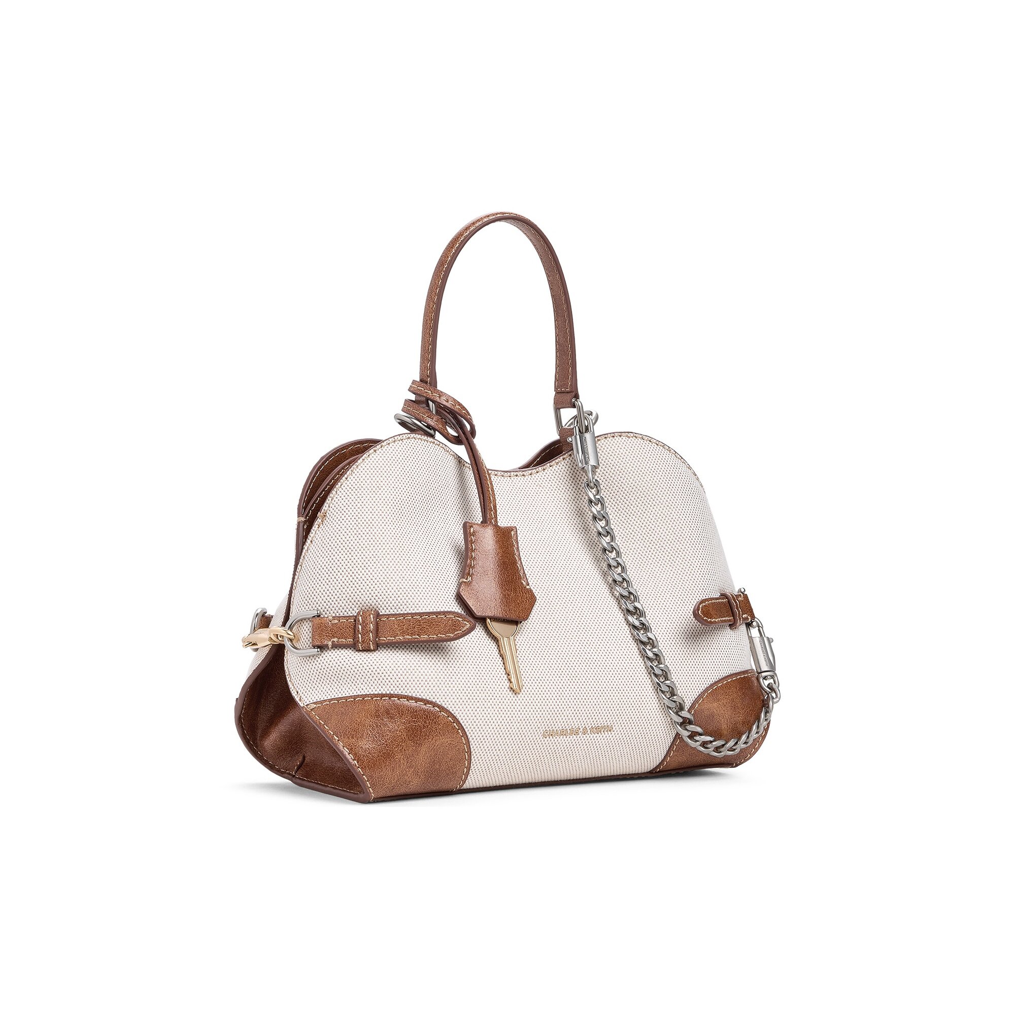 Сумка CHARLES & KEITH, фактура пэчворк — фото 1
