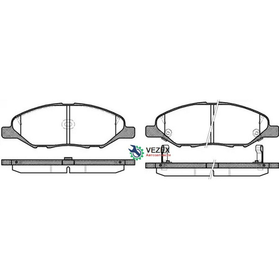 REMSA 129302 1293 02 [41060EE30J] ! колодки дисковые п.\ Nissan Tiida 1.6/1.8/1.5D 07>