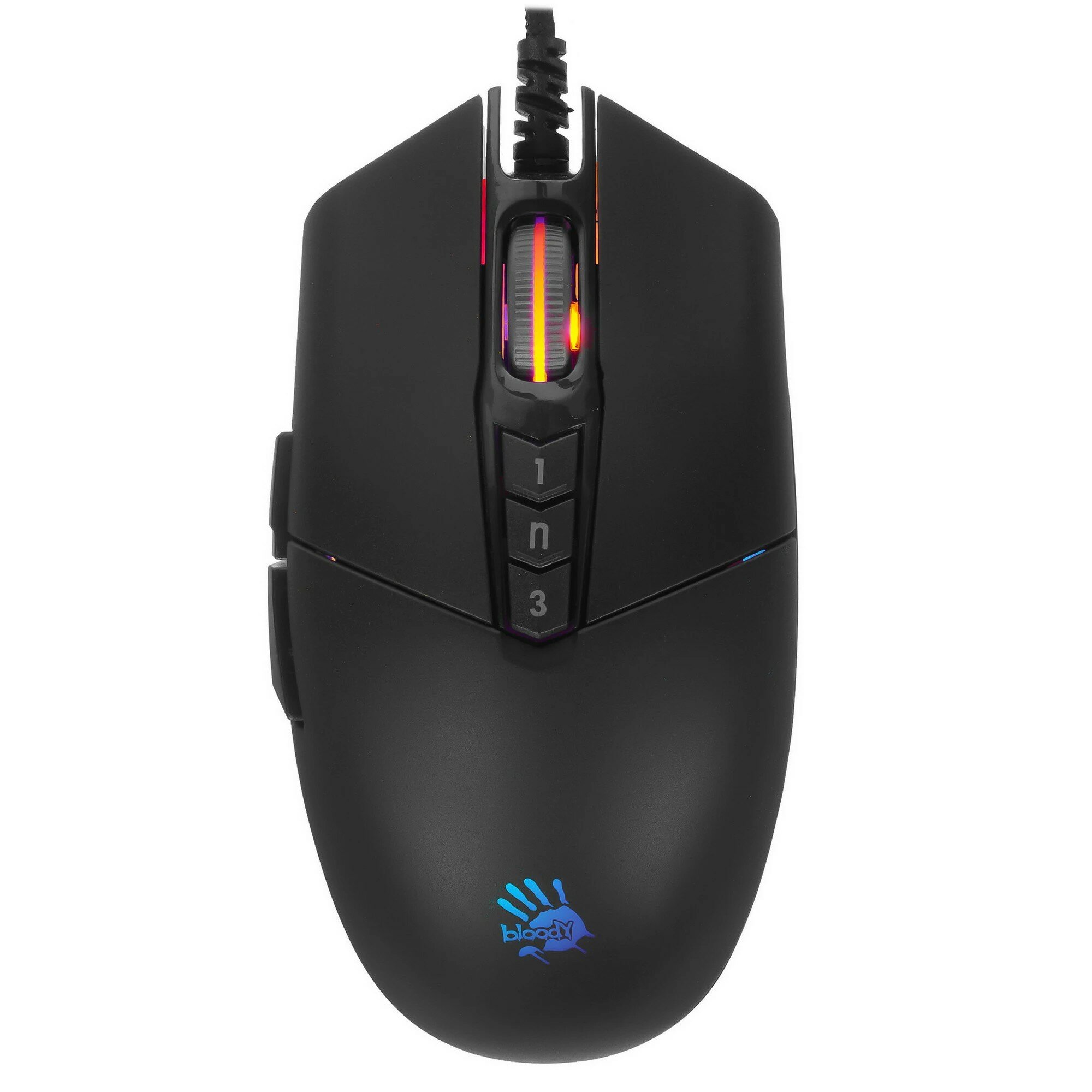 Проводная игровая мышь A4-Tech P91s 8000 dpi Чёрный для ПК / ноутбука