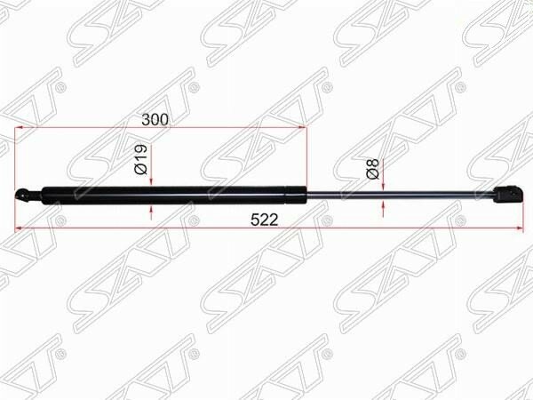 Амортизатор крышки багажника SAT ST-90450-5V085 Nissan R'nessa 97-01 правый/левый