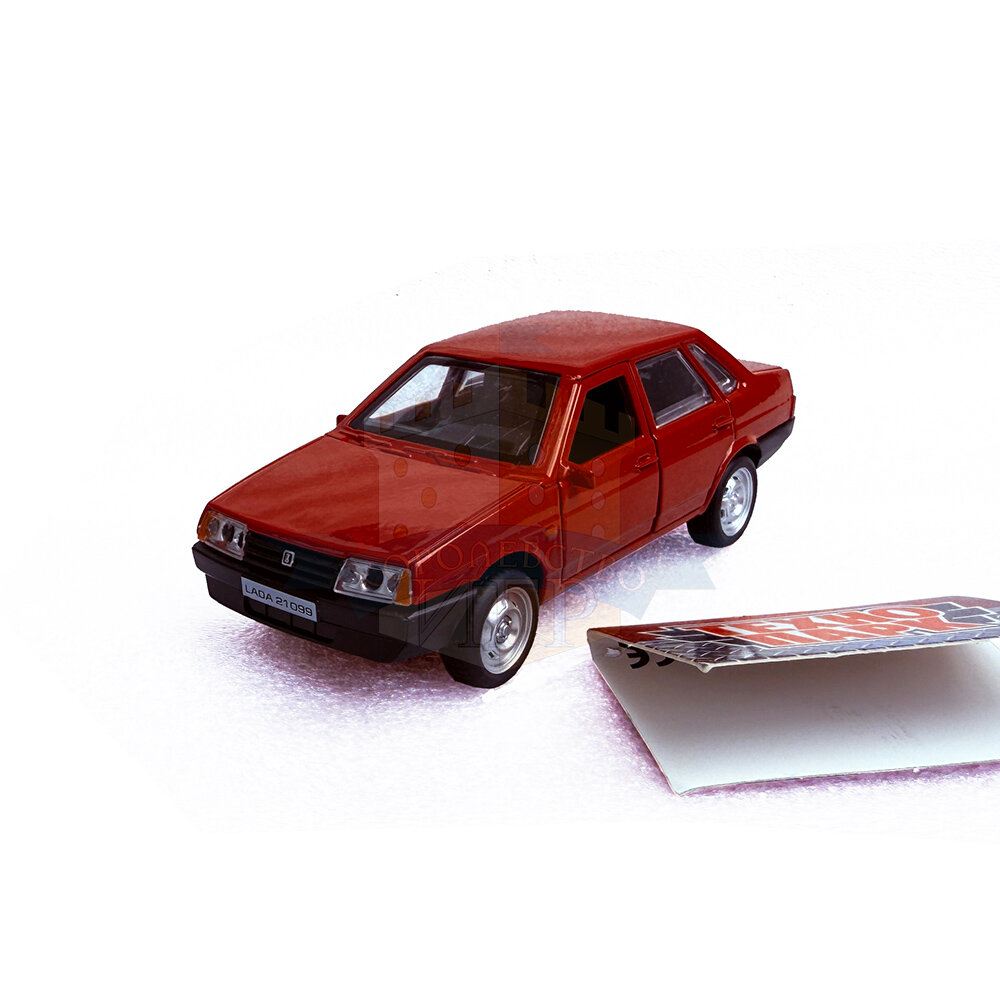Машинка Технопарк LADA 21099 Спутник, красный, арт. LADA21099-12DB6-MIX
