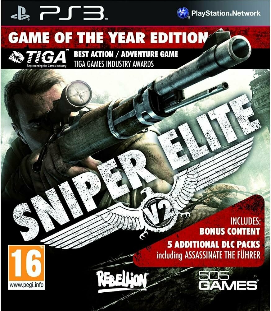 Игра Sniper Elite V2 Game of the Year PS3 (Box). Издание на диске. Английский язык на ps3.