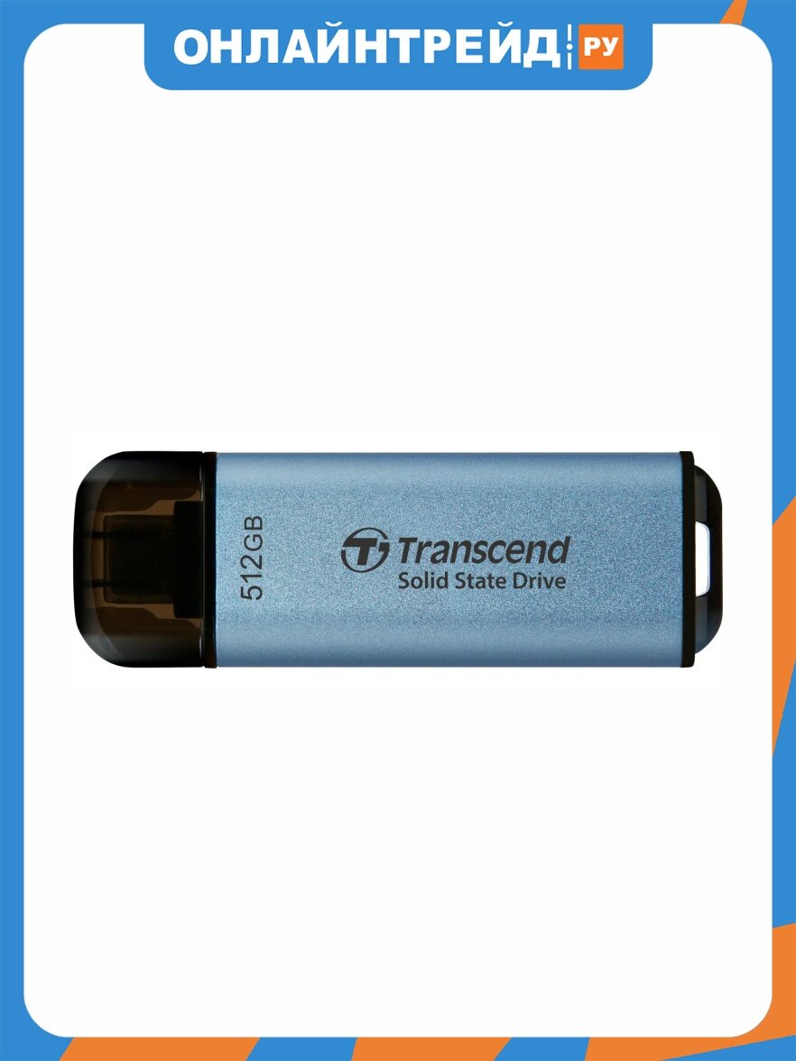 Внешний SSD диск Transcend TS512GESD300C 512GB USB-C 3.2 Gen 2 Небесно-голубой (TS512GESD300C)