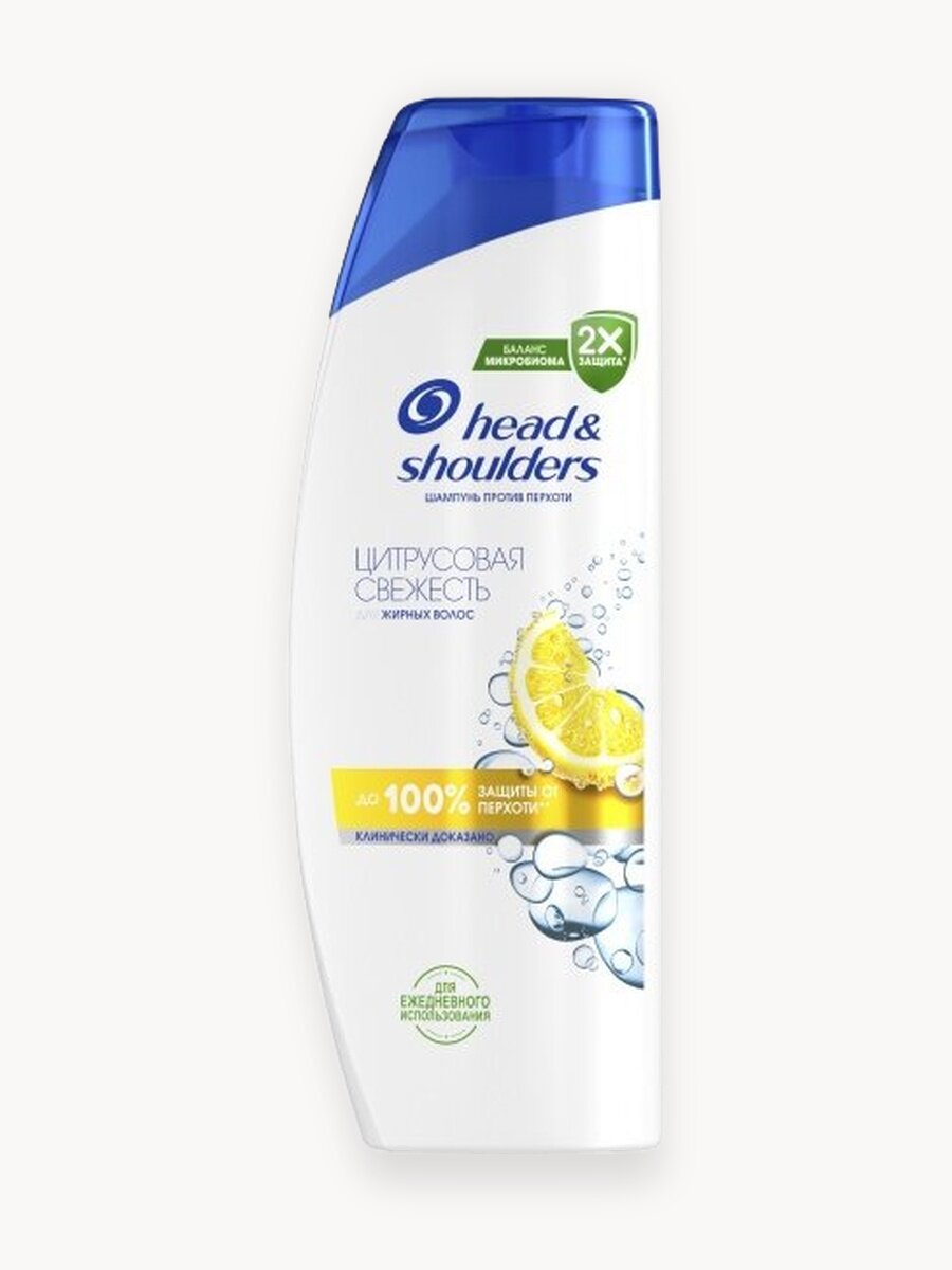 Шампунь против перхоти Head & Shoulders Цитрусовая свежесть, для жирных волос, 360 мл