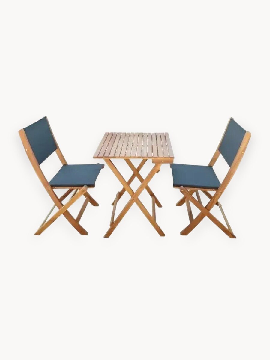 Набор садовой мебели из акации из 3 предметов TP2052.1.3 Комплект мебели для дачи, сада, террасы и веранды