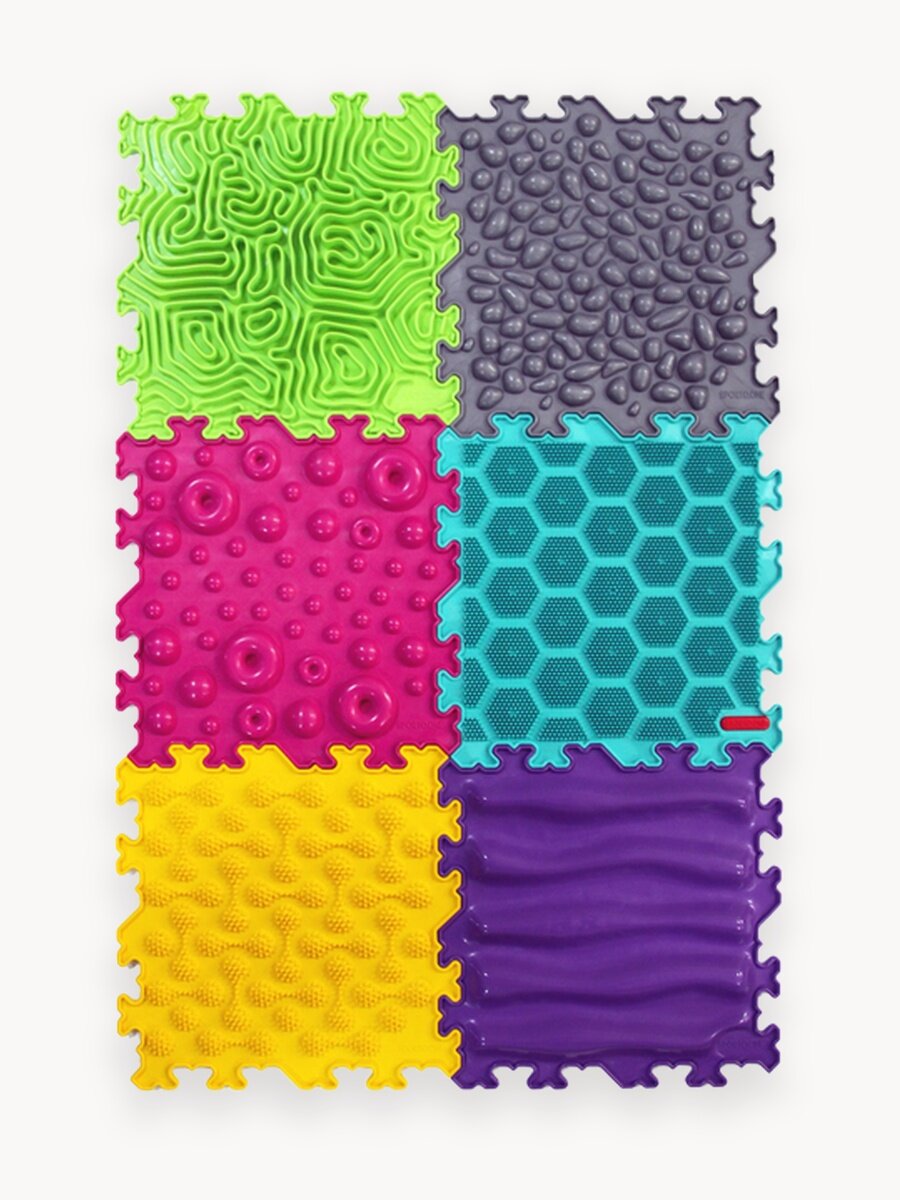 Модульный детский развивающий коврик-пазл SPORTO.ONE, Комфорт, 6 модулей