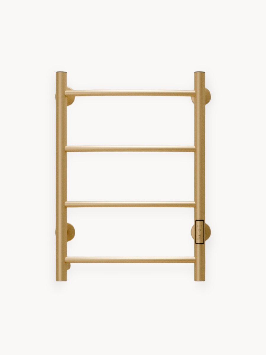 Полотенцесушитель электрический матовое золото Bent Lux лесенка 60 х 40