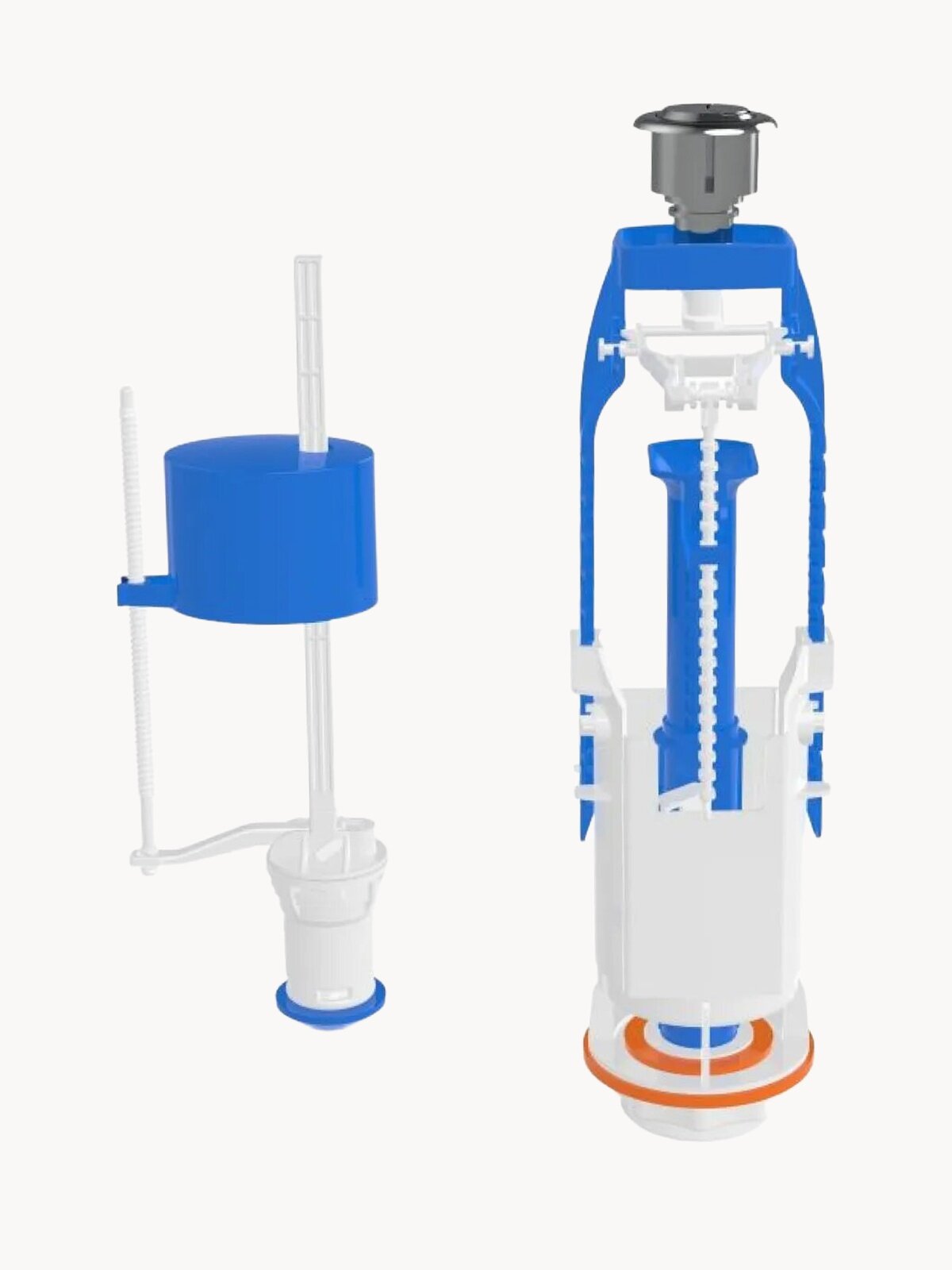 Сливная арматура для бачка унитаза двухрежимная с нижней подводкой AV Engineering (AVE129688)