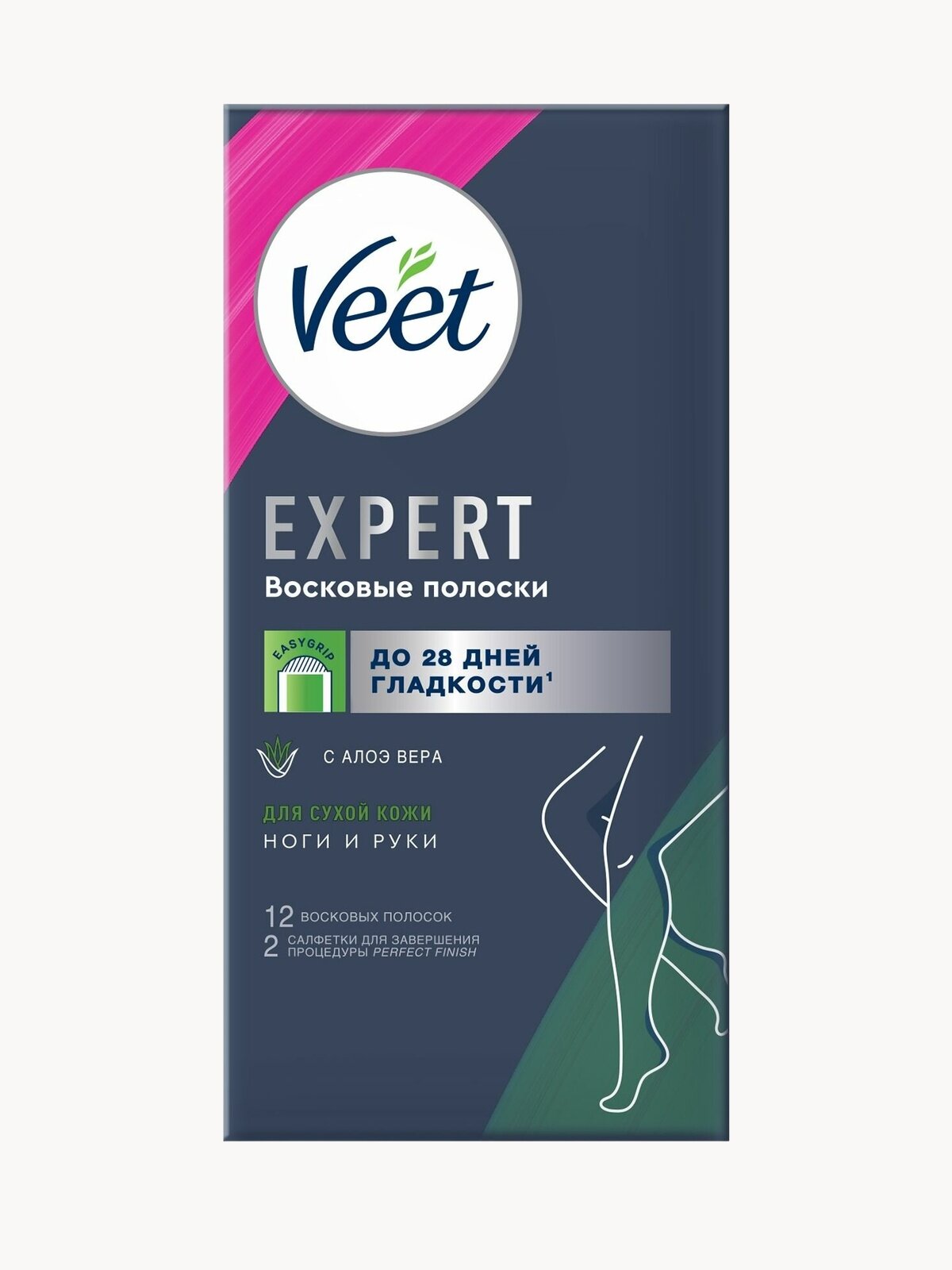 VEET Восковые полоски Expert для сухой кожи, 12 шт.