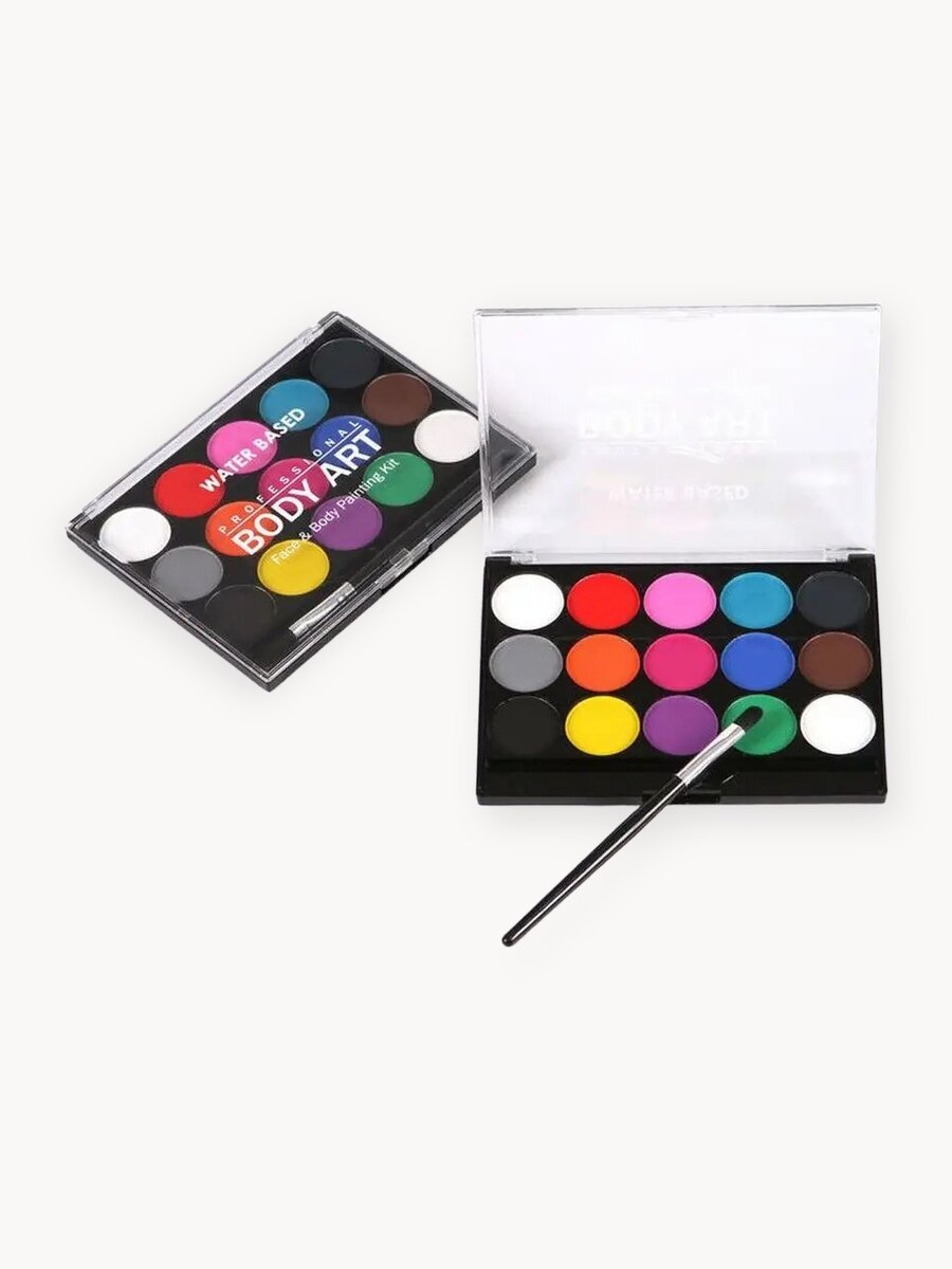 Аквагрим для лица профессиональный 15 цветов