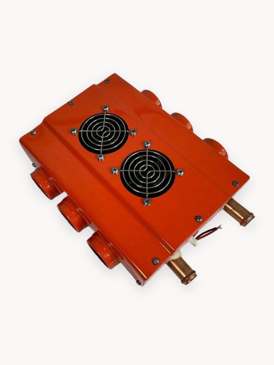 Печка дополнительного прогрева салона 24v 6 сопел, оранжевый