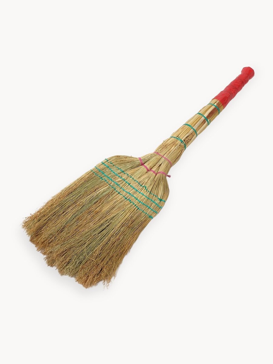Веник узбекский из сорго 5ти-прошивной 4х-лучевой, ручная работа, 90-95 см