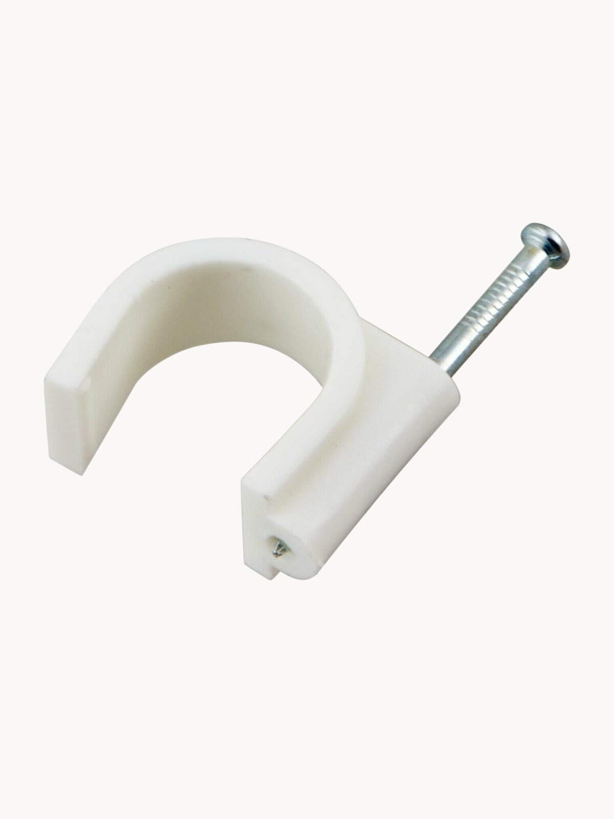 Крепеж кабеля REXANT, круглый, пластик, диаметр охвата 20мм, белый, 50шт