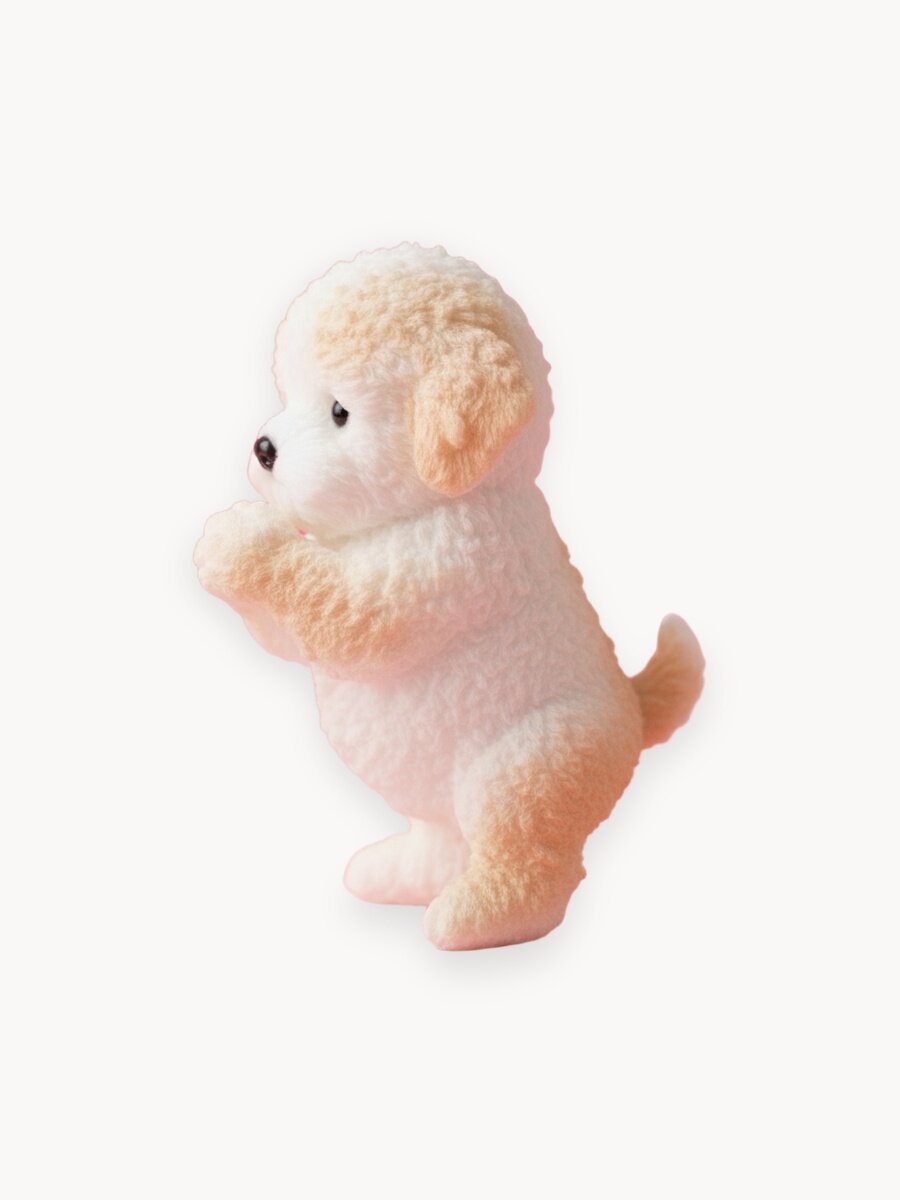 Антистресс таба Щенок Мальтипу большой сквиш 20 см игрушка тянучка