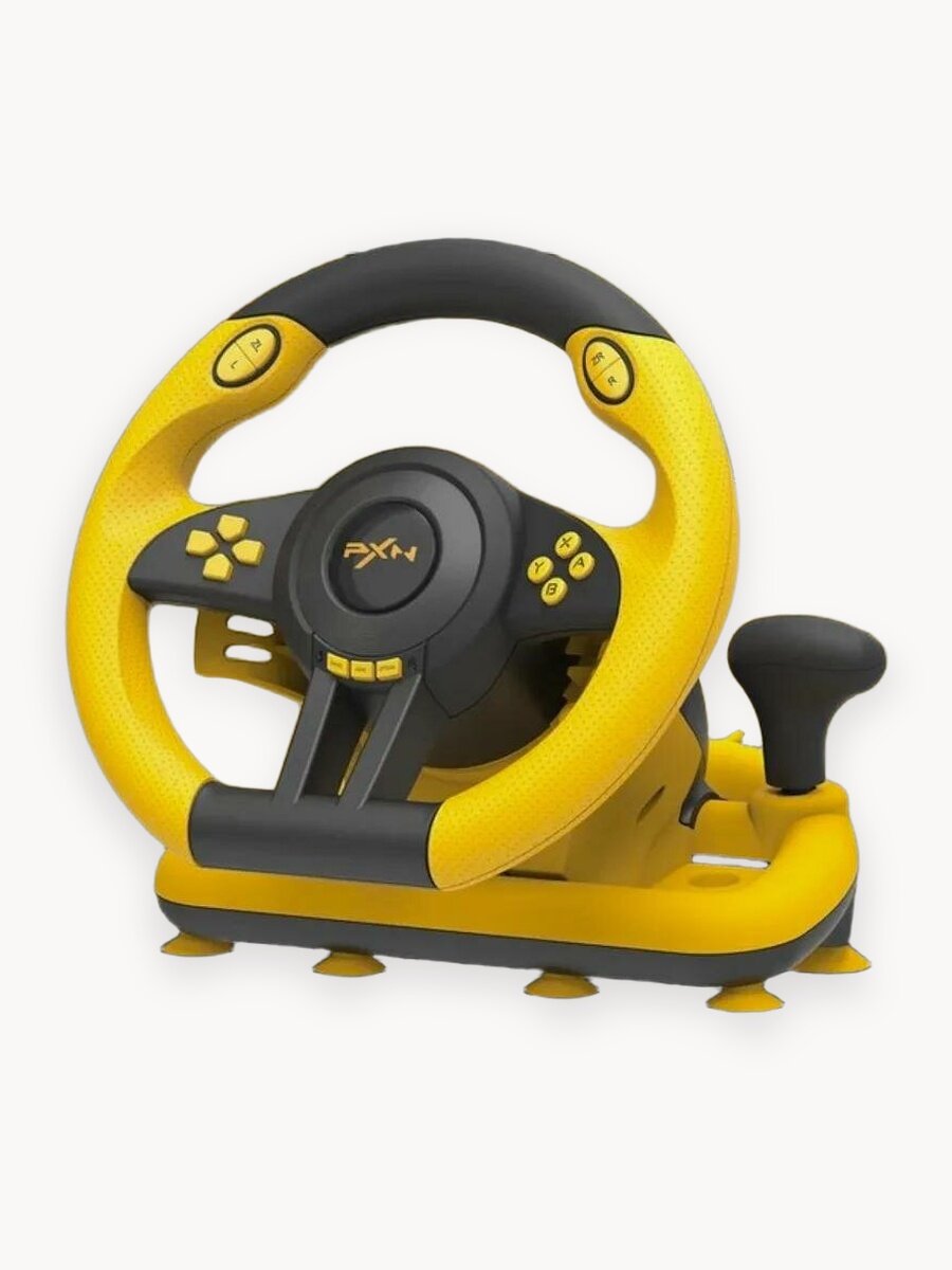 Игровой руль PXN V3 Pro для ПК, PS3, PS4, XBox One, Nintendo Switch, Гоночный симулятор вождения, Желтый