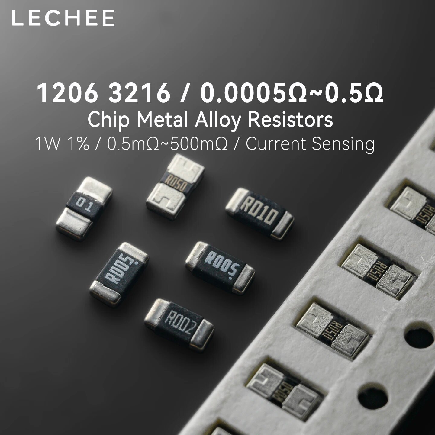 Набор из 20 шт. SMD-резисторов 1W 1206 1% R010 0.01R, 20PCS