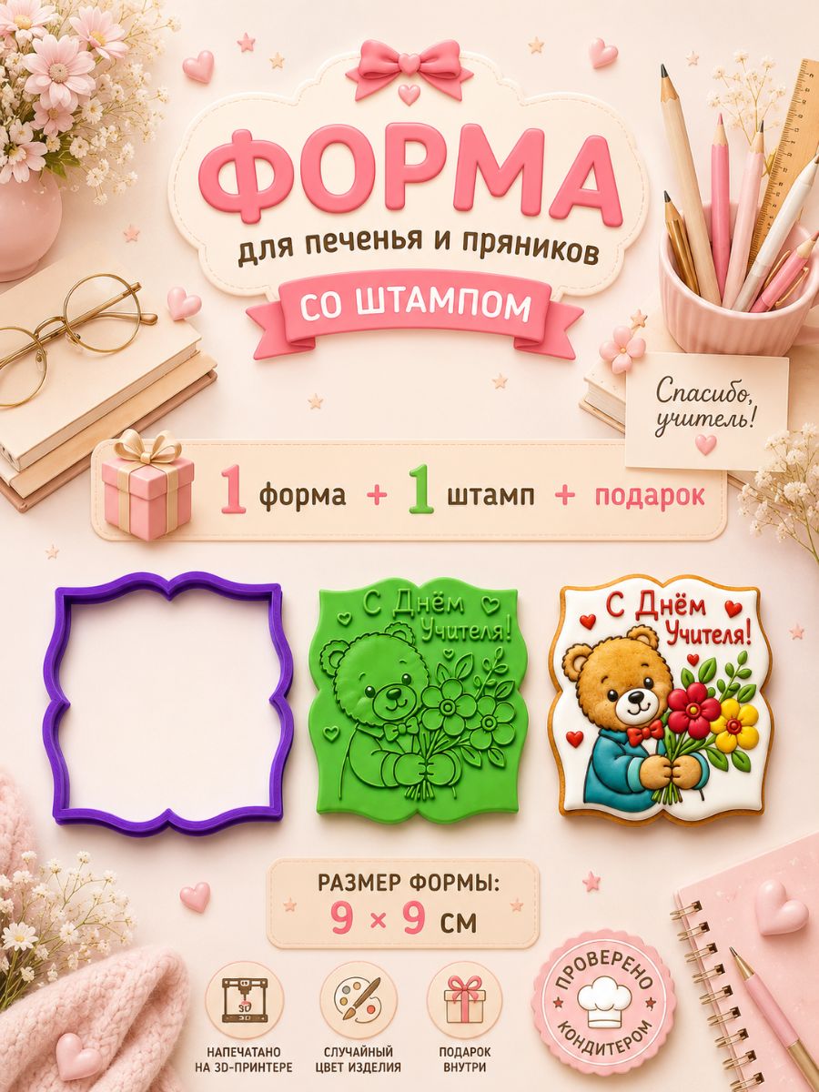 Формочка для выпечки печенья и пряников