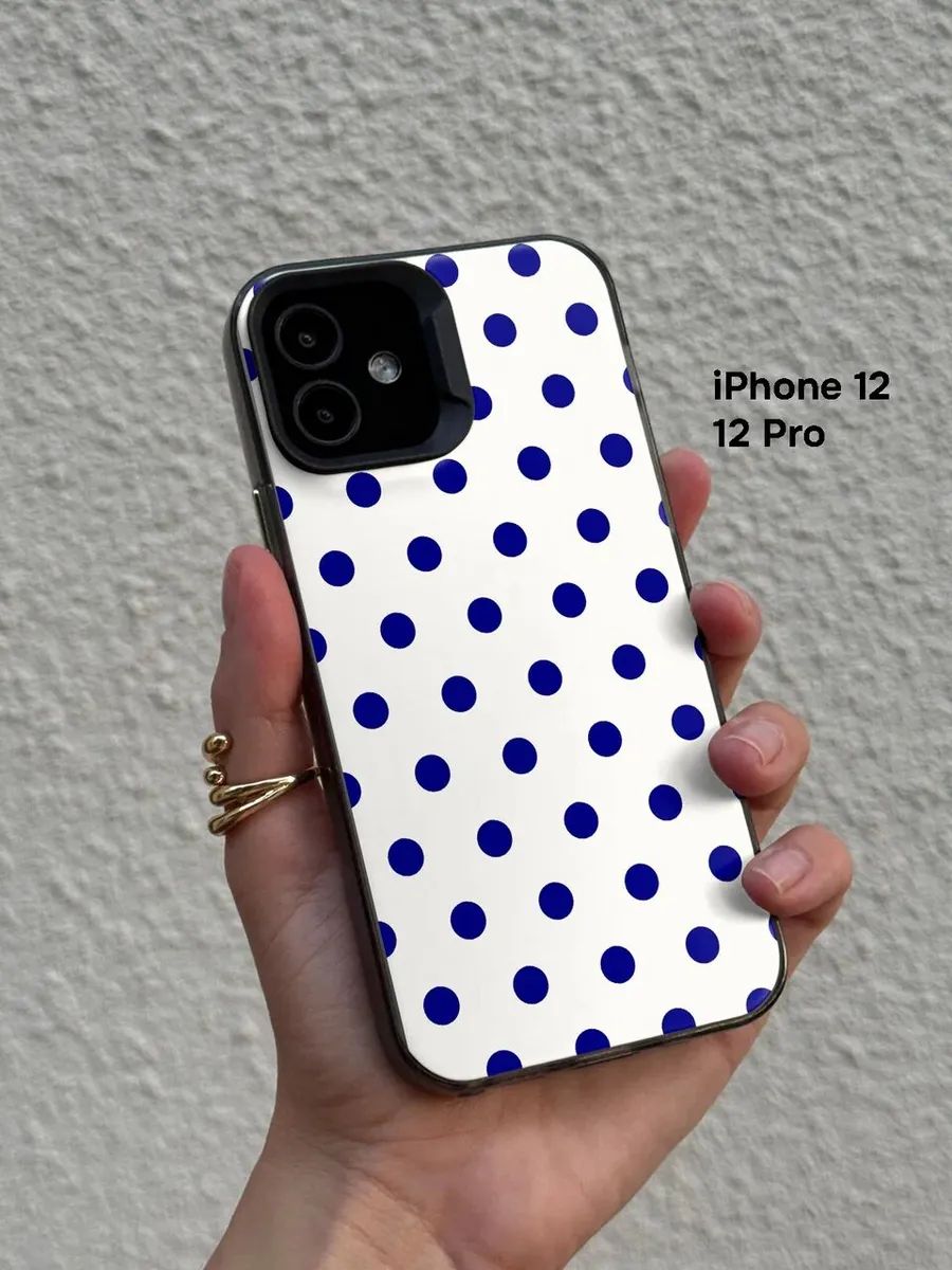 Чехол на iPhone 12 12 Pro в горошек