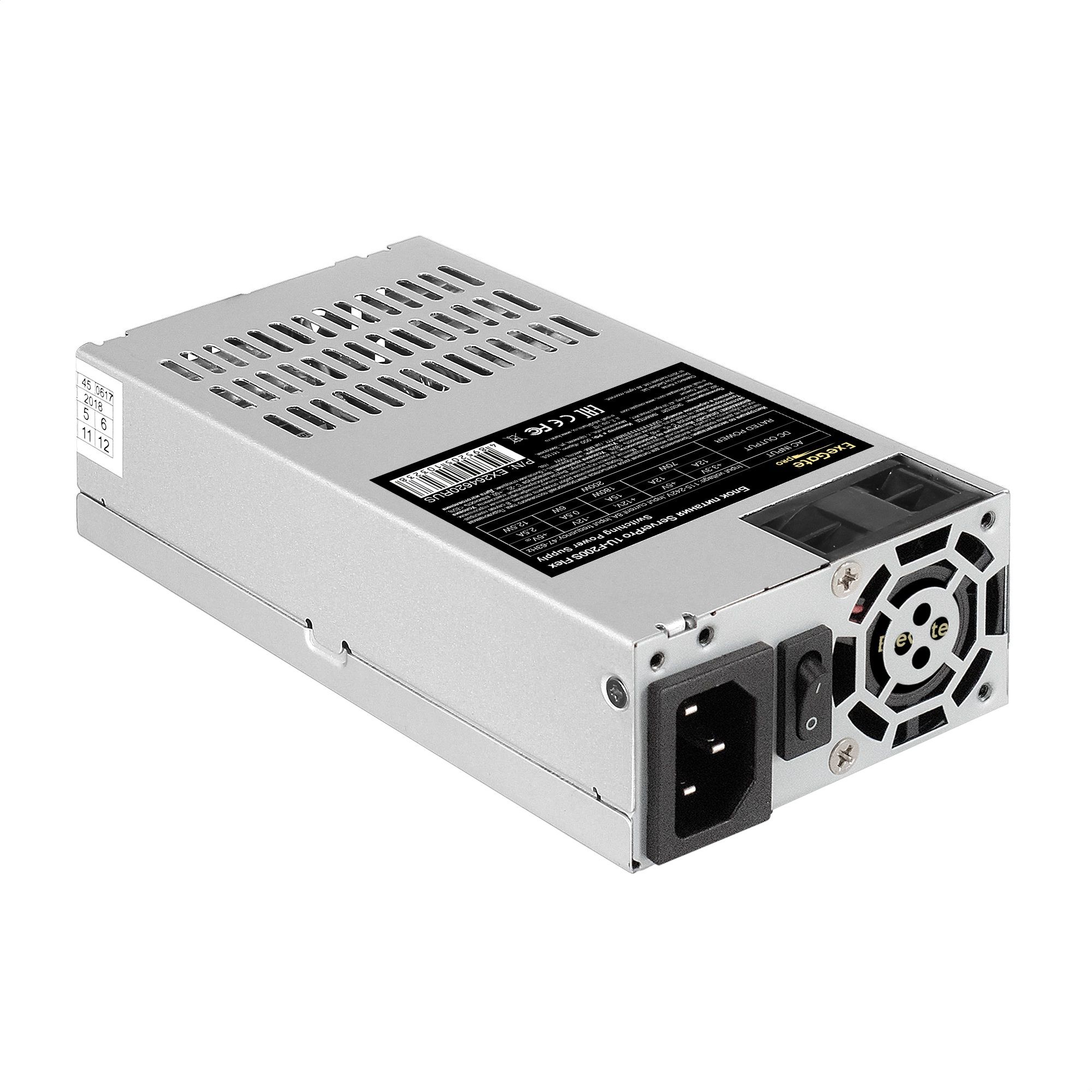 Серверный БП 200W ExeGate ServerPRO-1U-F200S (Flex ATX, 4cm fan)