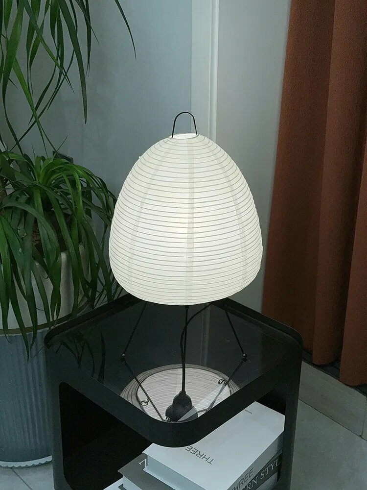 Напольный Светильник, Круглый Абажур С Бумажным Корпусом, Стиль Ретро