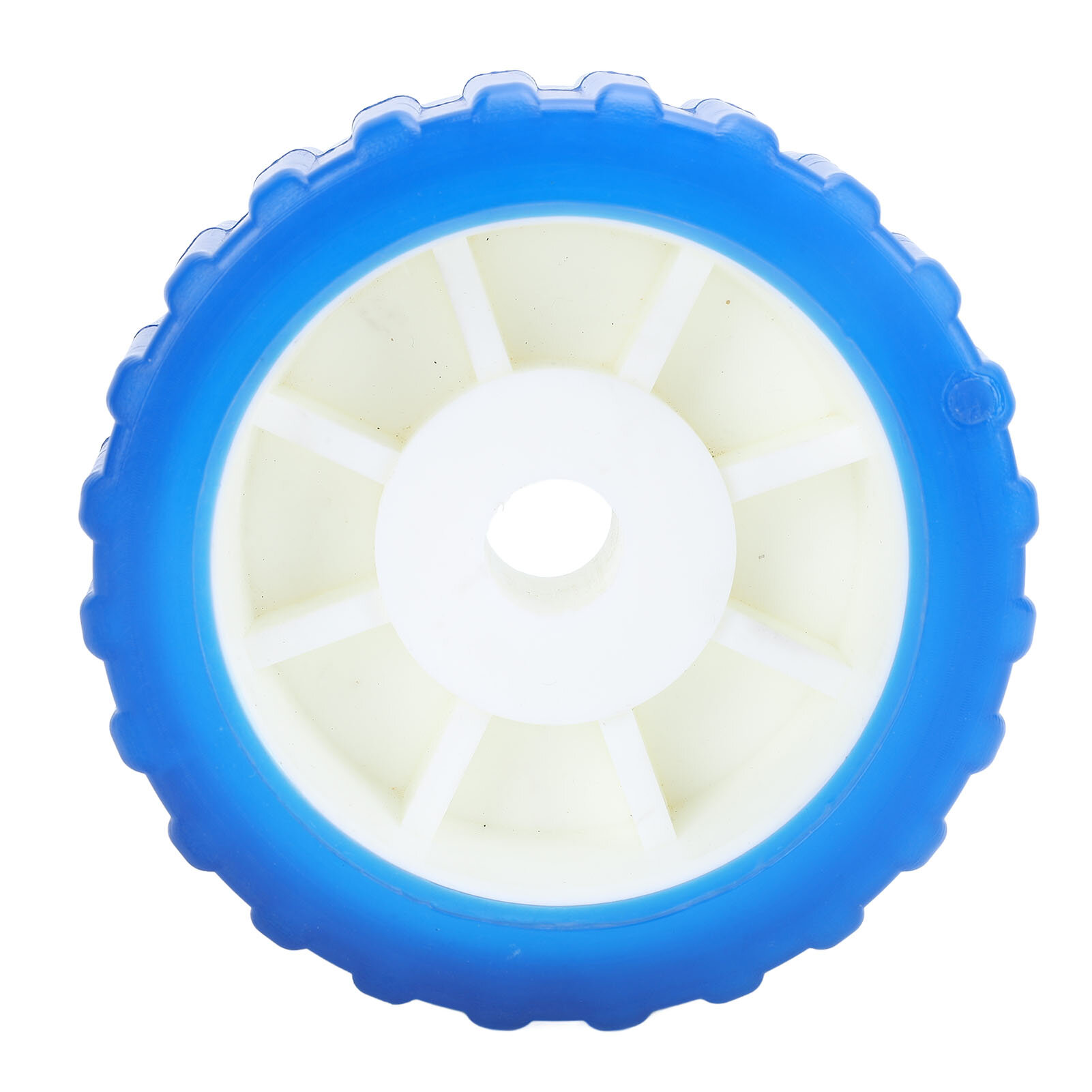 Ролики для лодочных прицепов, ребристые из полиуретана, износостойкие, морские, термостойкие, для лодок, яхт и прицепов. Внешний диаметр 5 дюймов, высота 74 мм, внутренний диаметр 17 мм.