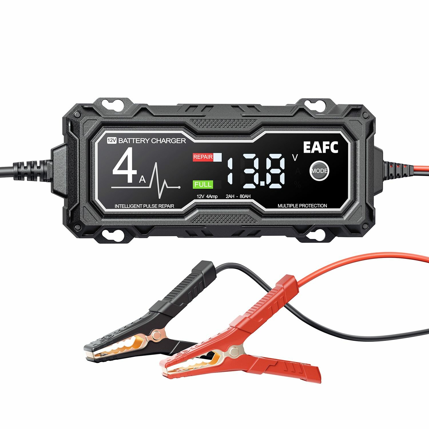 Зарядка аккумулятора автомобиля и мотоцикла, зарядное устройство для аккумуляторов, 12В 4А, 2-80Ач
