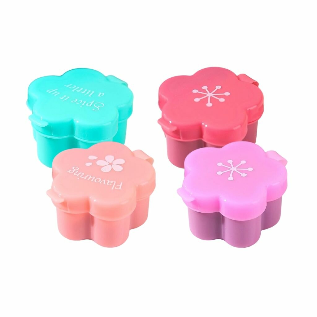 Косметические флаконы, Бутылка для разлива с цветами - 4 цвета случайно, 4 шт