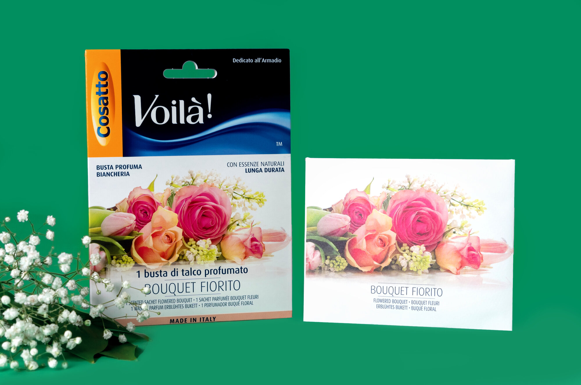 Льняное саше для белья - Cosatto, Цветочный букет, сухое распыление, 15 мл