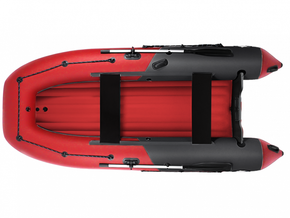 Надувная лодка НДНД Grouper 350 (черно-красный)