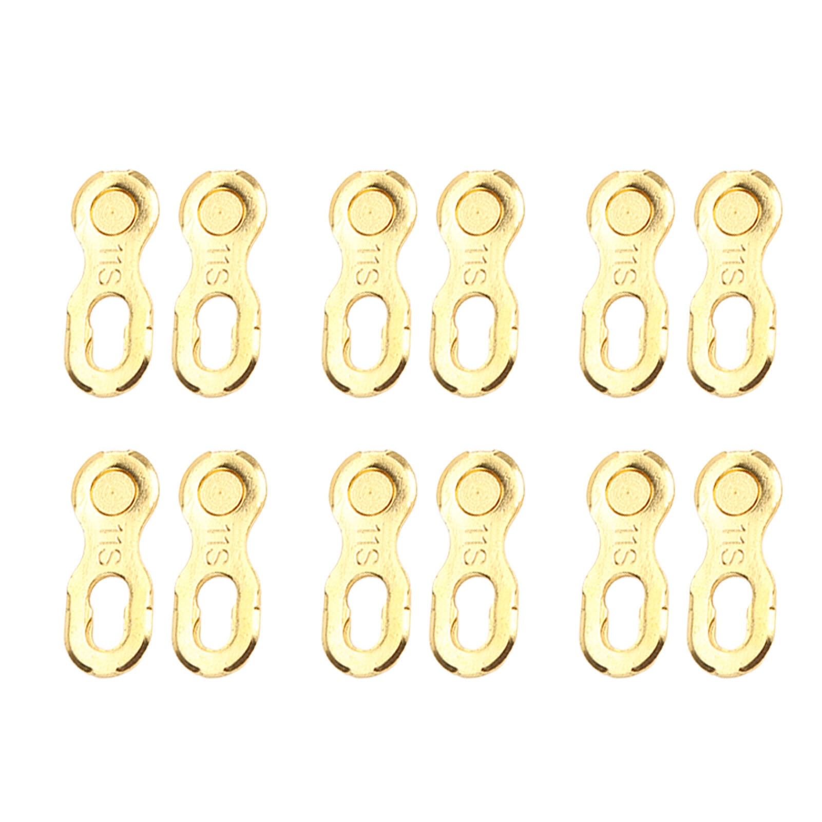 12 шт, соединительный соединитель, стальные быстроразъемные цепи для велосипедов, горных велосипедов, золото