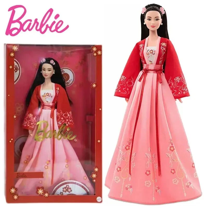 Кукла Barbie Lunar Chinese New Year, лунный новый год, игрушка для девочек, подарок на день рождения и рождество, Розовый, Женский