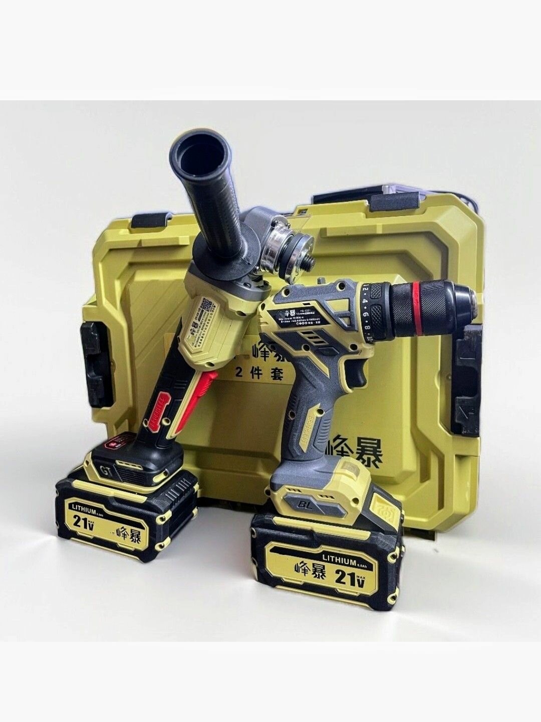 Набор 2в1 FB УШМ(FB 5230-125)+Шуруповерт (FB-13-21 90n. m.)/2 акб 6А