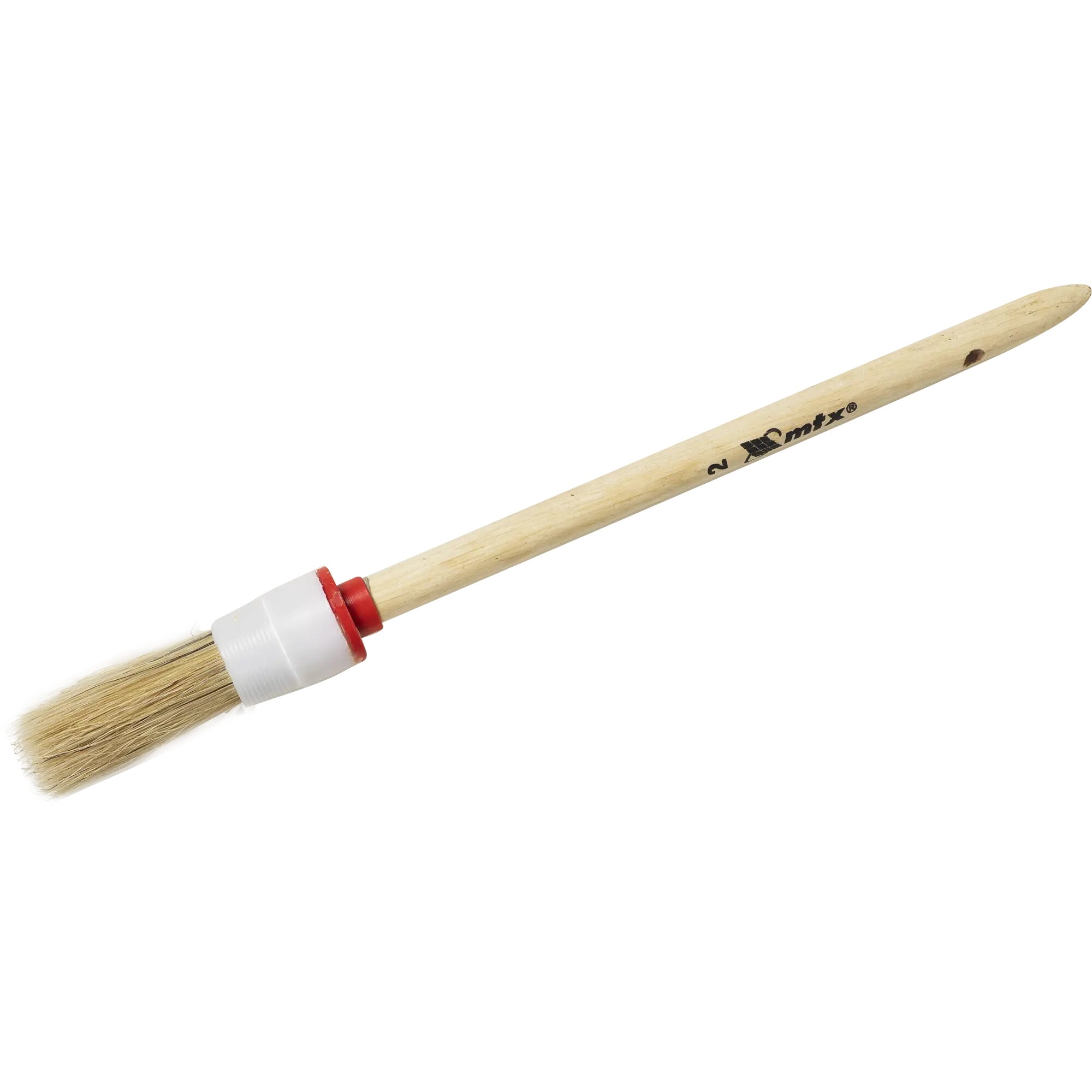 MTX круглая кисть 20 мм из натуральной щетины для аккуратной отделки и окраски