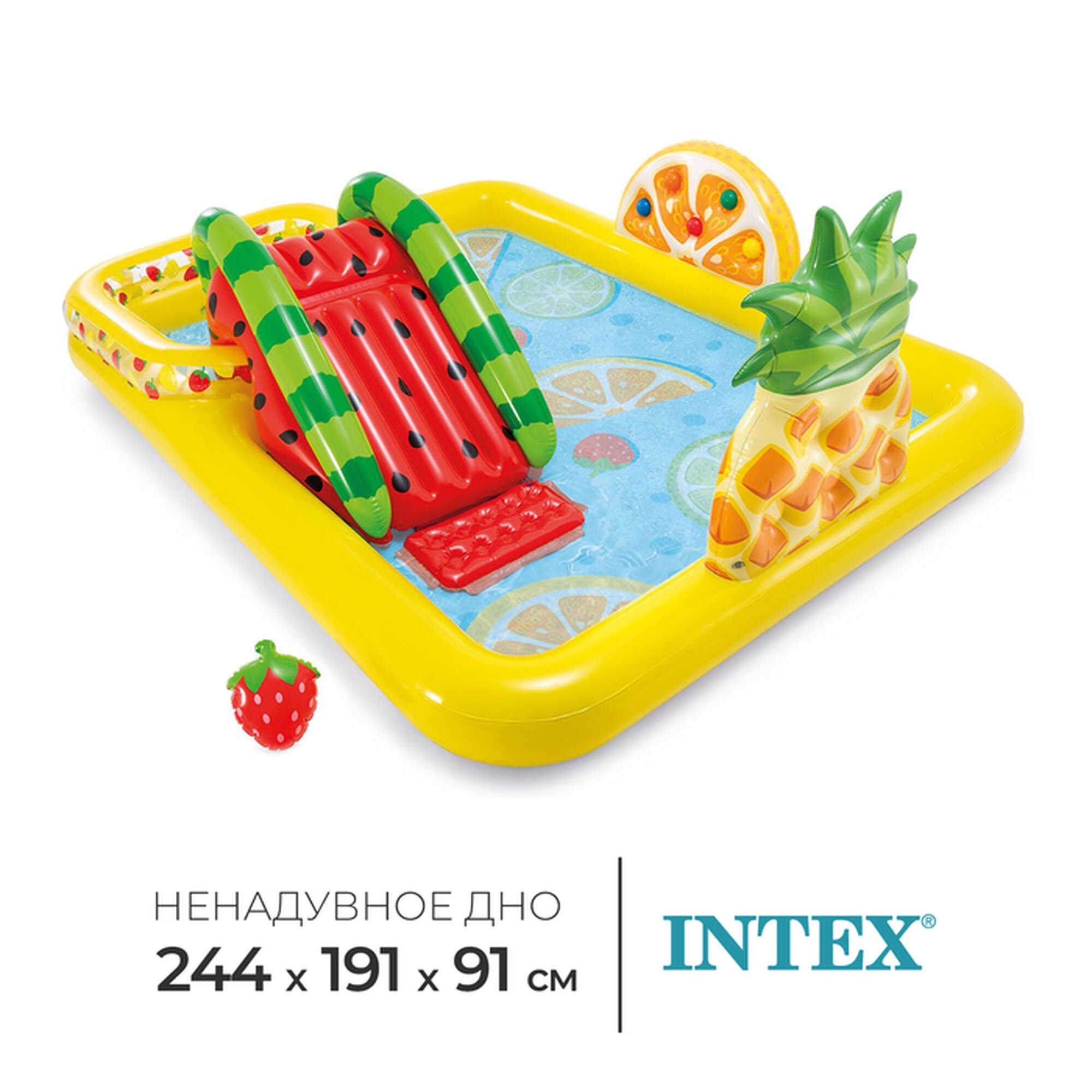 Игровой центр INTEX "Тропики" 57158NP, надувная игрушка, многогранная форма, 244 см x 191 см x 91 см