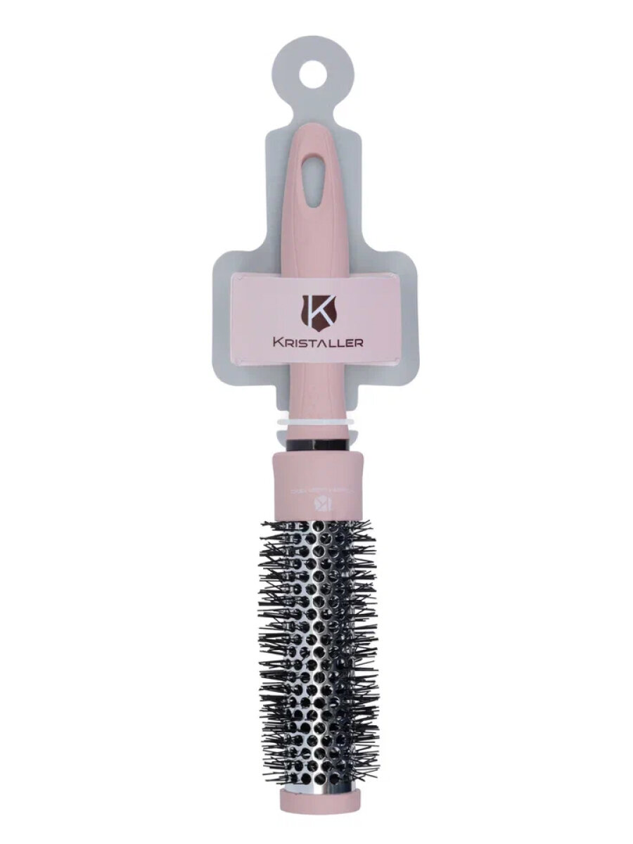 Kristaller Термобрашинг для укладки волос / Жемчужная сакура 425R1.6212R1, 24 мм, розовый нюд