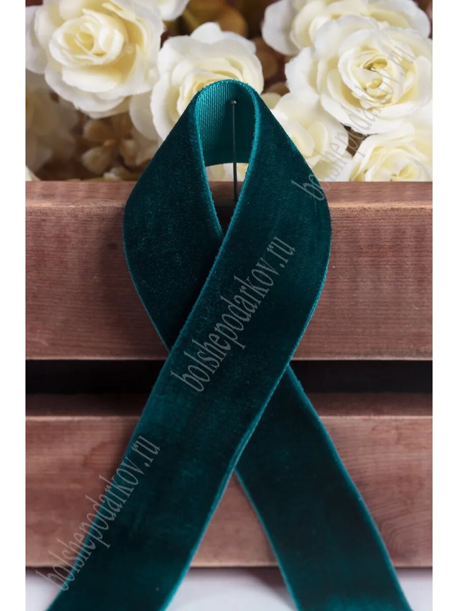 Бархатная лента Premium 2,5см (4м)