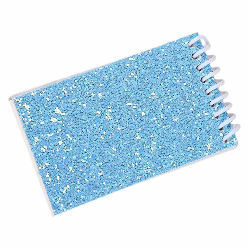Блокноты на спирали 20 листов без линий с блестками