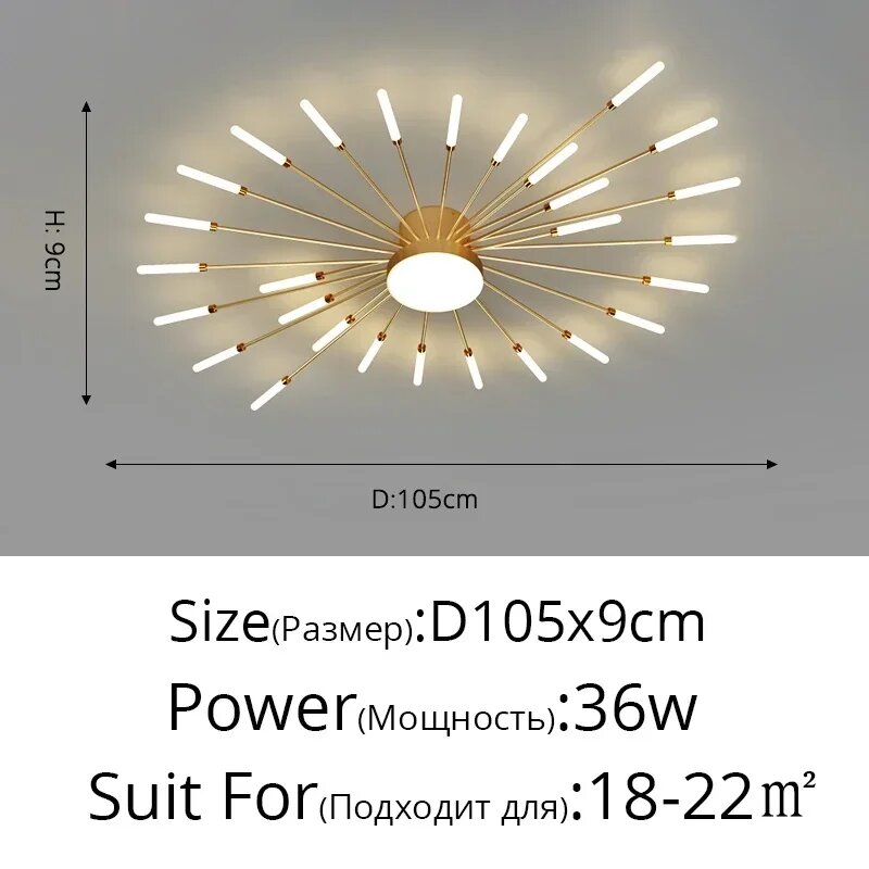 Artpad скандинавская потолочная люстра LED теплый белый