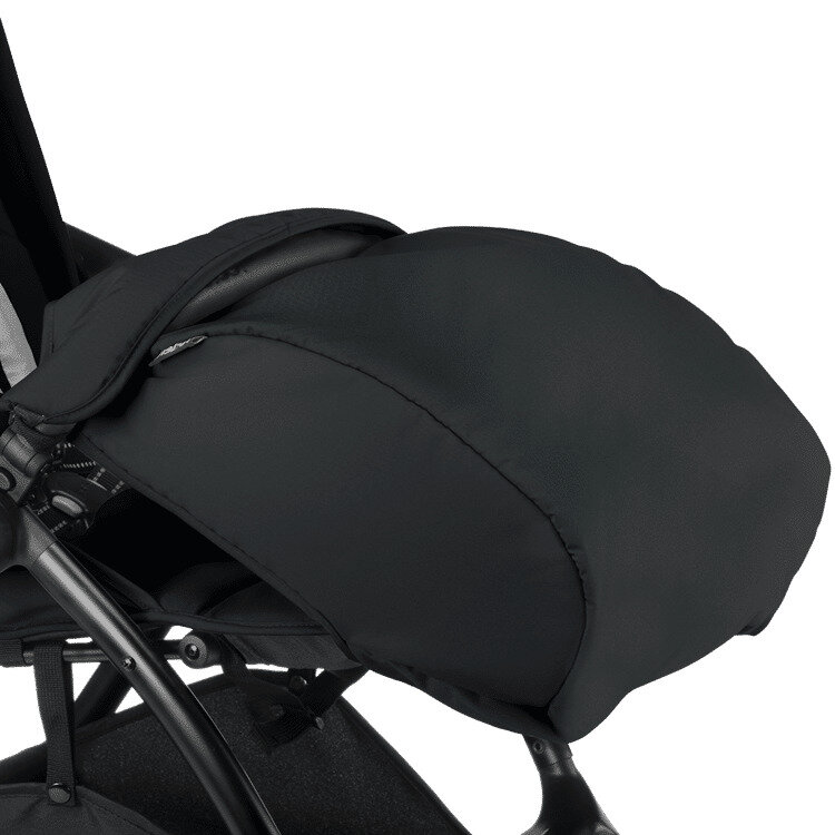 Накидка на ножки Quick для коляски Leclerc Magic Fold Plus, черная  — утеплённая, ветрозащитная, из полиэстера, полное закрытие ножек, быстрое крепление на кнопках, компактна и практична