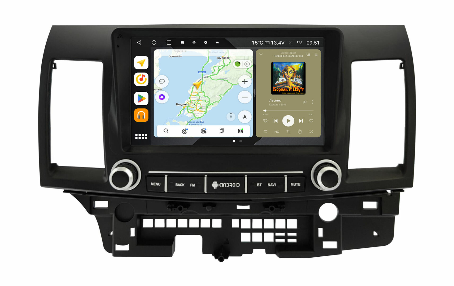 Магнитола Mitsubishi ASX, RVR 2013 - 2018 / 9 дюймов, 4/64GB, 8 ядер, DSP, 4G, Android 10 / Wide Media