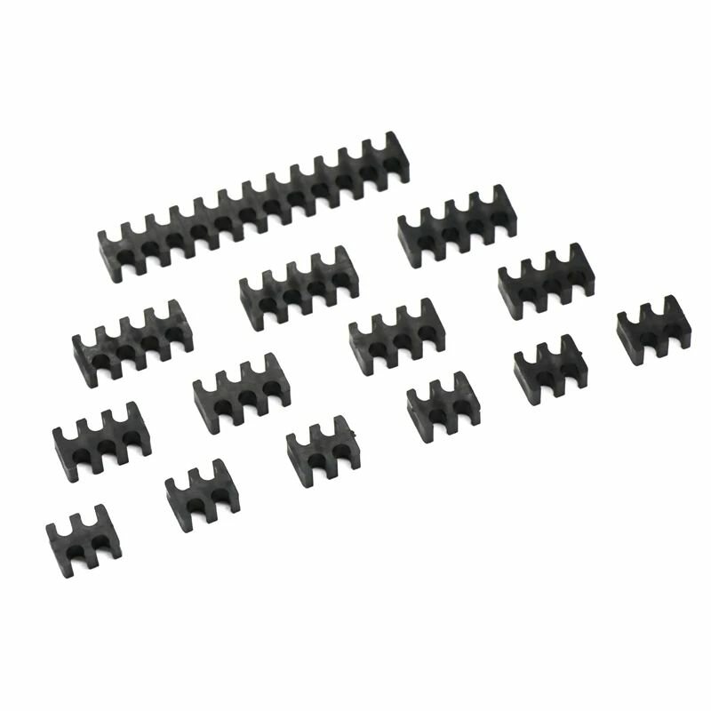 Пластиковая гребенка для кабелей питания компьютера в оплетке, три цвета: 4-контактный, 6-контактный, 8-контактный, 24-контактный