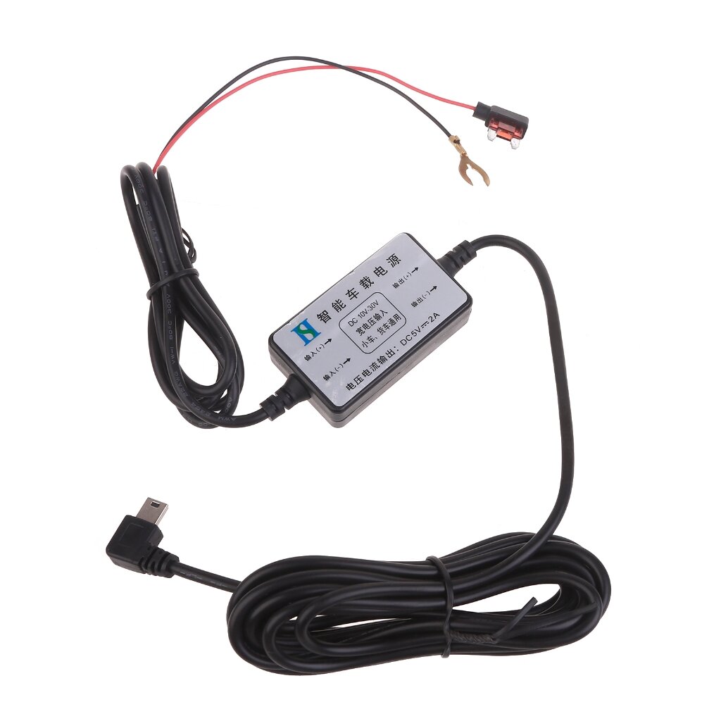 3,4 М (11 футов) Кабель Питания Видеорегистратора Для Автомобильной Камеры, Адаптер Зарядного Устройства для Выхода Видеорегистратора 5V/2A Mini USB