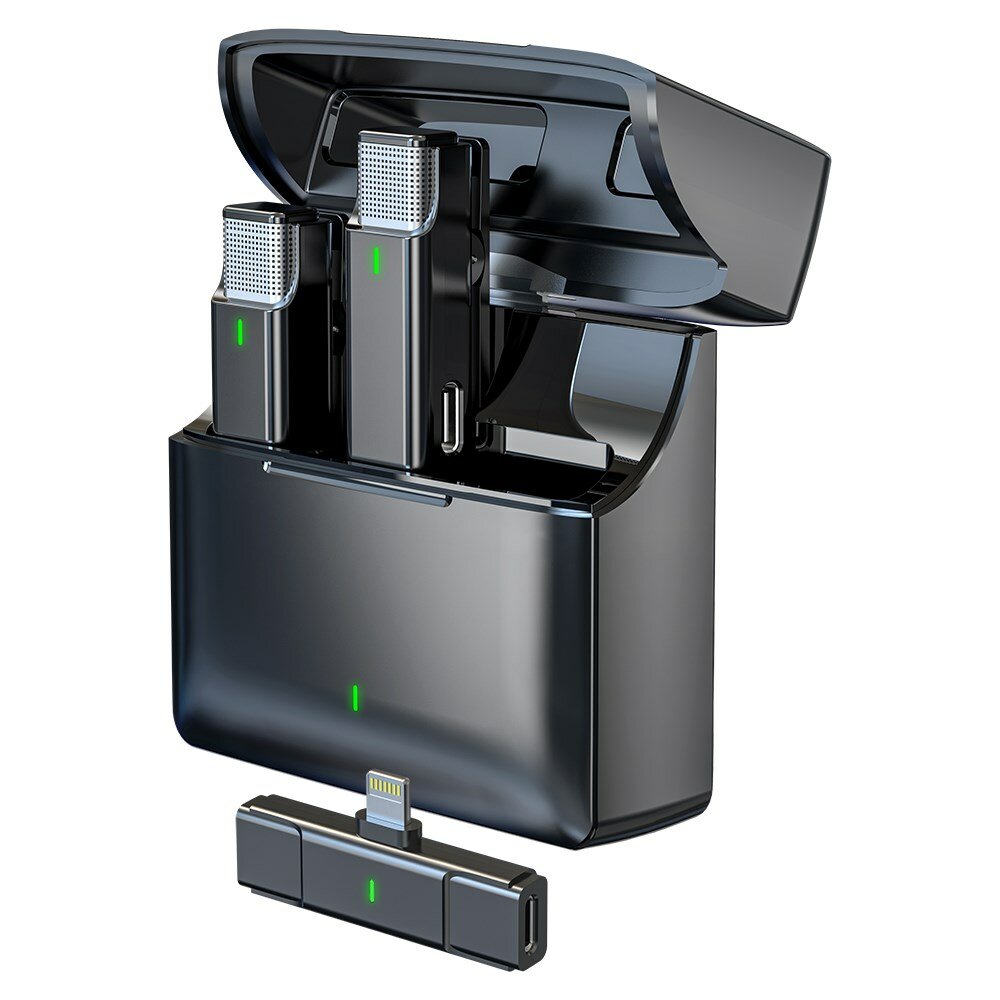 Simple Fly CYA06-B-L Беспроводной комплект из 2 микрофонов петличек, Lightning