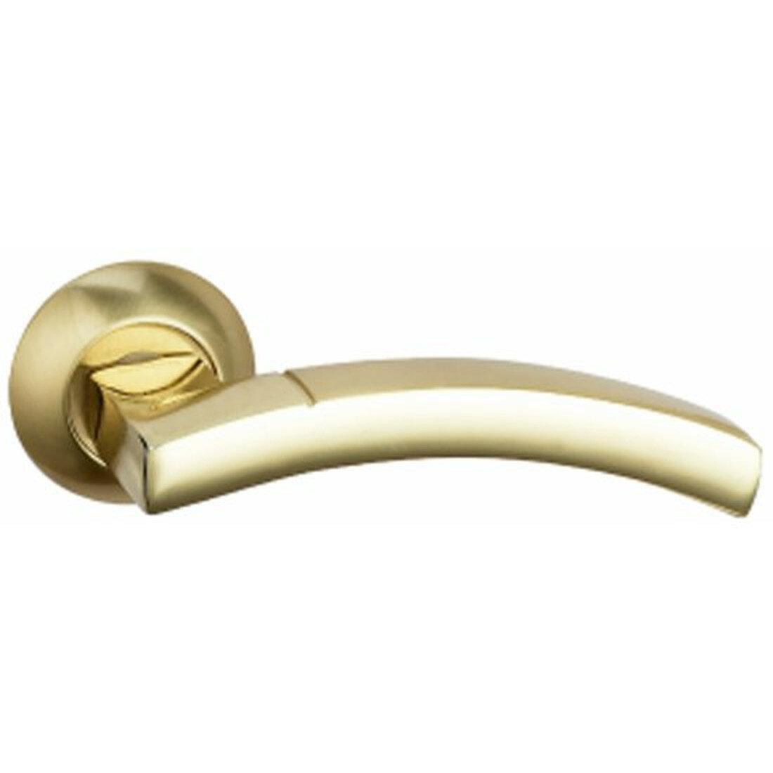 Дверная ручка BUSSARE SOLIDO A-37-10, алюминий, круглая розетка, цвет золото