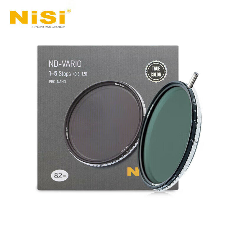 NiSi True Color VND1-5 Stop 82mm Variable ND Filter
