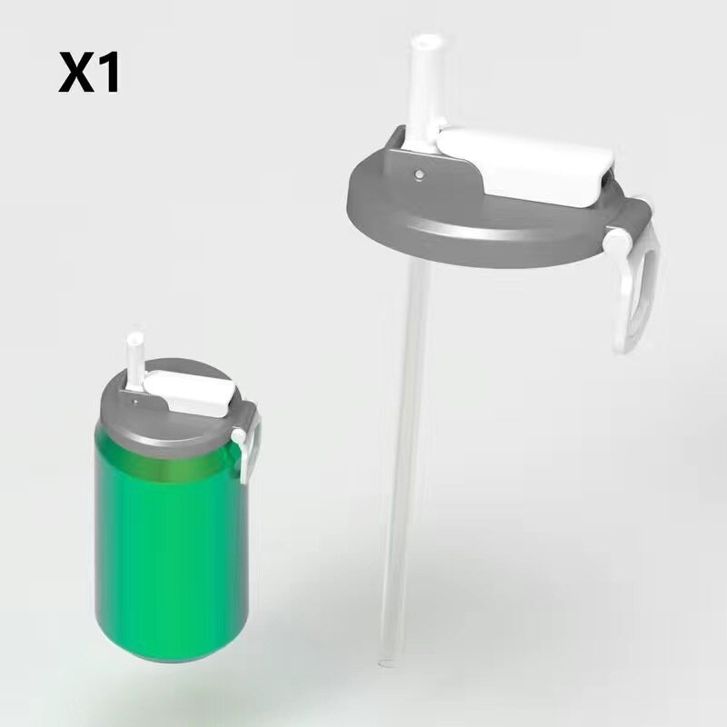 Крышка для банки , для газированных напитков, многоразовая, серая, 1шт