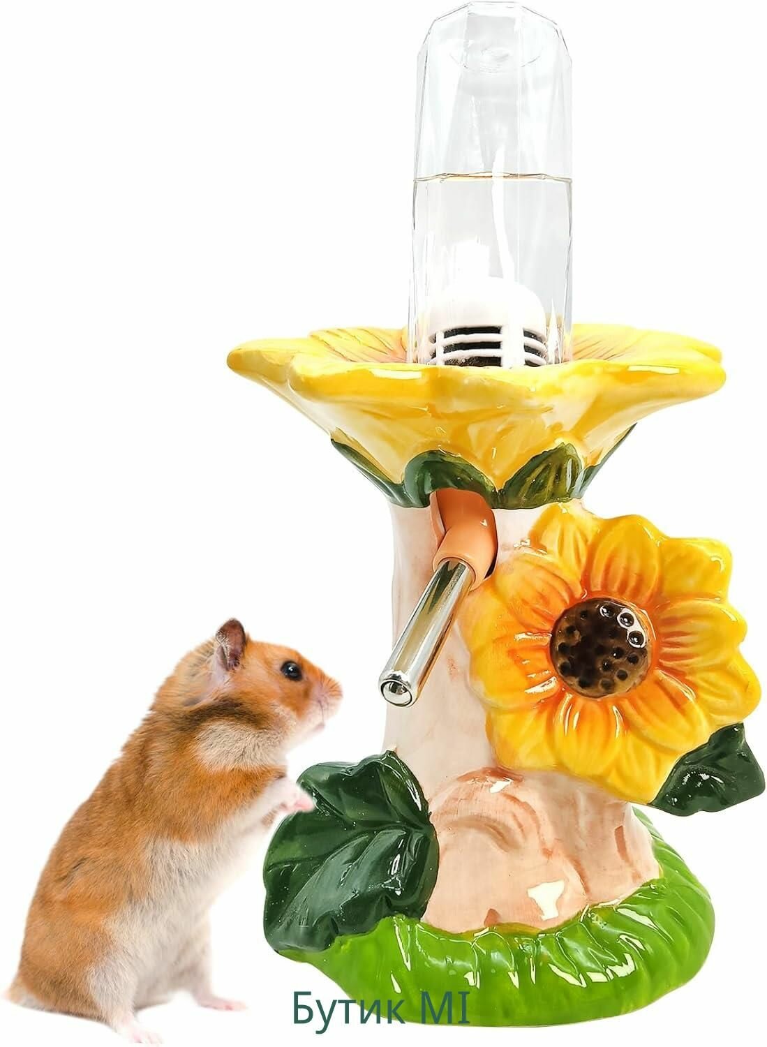 Автоматическая Поилка для Хомяка 120мл: Навесная, Бесшумная, с Регулируемой Подставкой, Без Капель, для Морских Свинок, Хорьков, Белок, Ежей